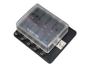Standard Blade Fuse Box With LEDs - 10 Way | 12 Volt Planet