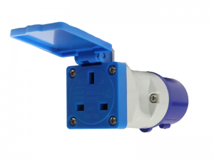 240V Site Socket To UK Mains Socket Compact Converter | 12 Volt Planet