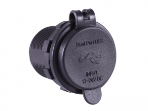Panel Mount Twin Fast Charge USB Power Socket | 12 Volt Planet