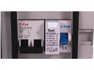 IP65 AC Mains Consumer Unit With 1 x Double Pole MCB + RCD | 12 Volt Planet