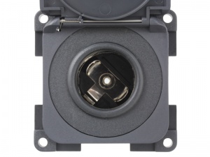 CBE 12V Auto Power Socket With Cover Grey 12 Volt Planet
