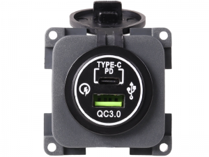 CBE USB-C + USB-A Charger - Grey | 12 Volt Planet