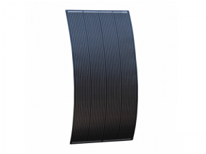 200W Monocrystalline Black Semi-Flexible Fibreglass Solar Panel - Rear ...