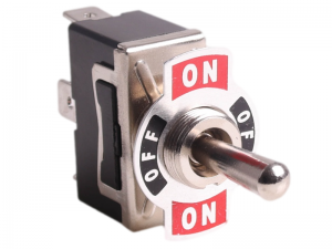 MOM/OFF/MOM Single Pole Toggle Switch With Decal Plate - 30A@12V | 12 ...