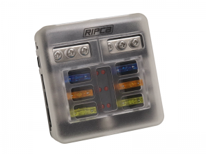 Ripca Standard Blade Fuse Box With Positive & Negative Busbars & LEDs ...