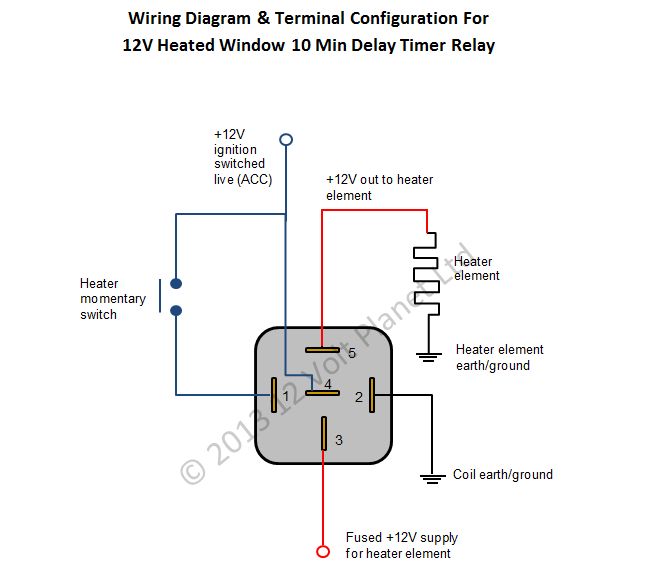 12V Universal Window Heater Timer Relay | 12 Volt Planet