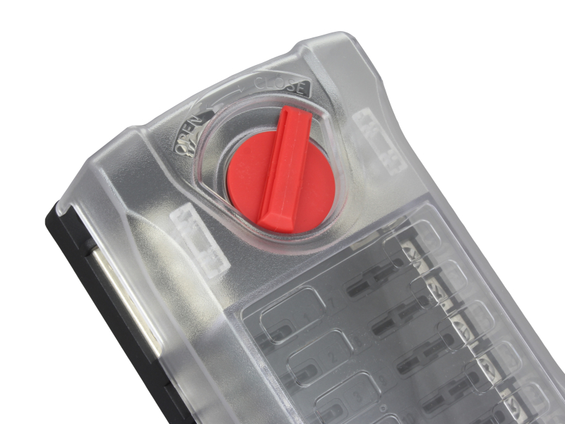 Fuse Box With Common Power & Ground Buses 12-Way | 12 Volt Planet