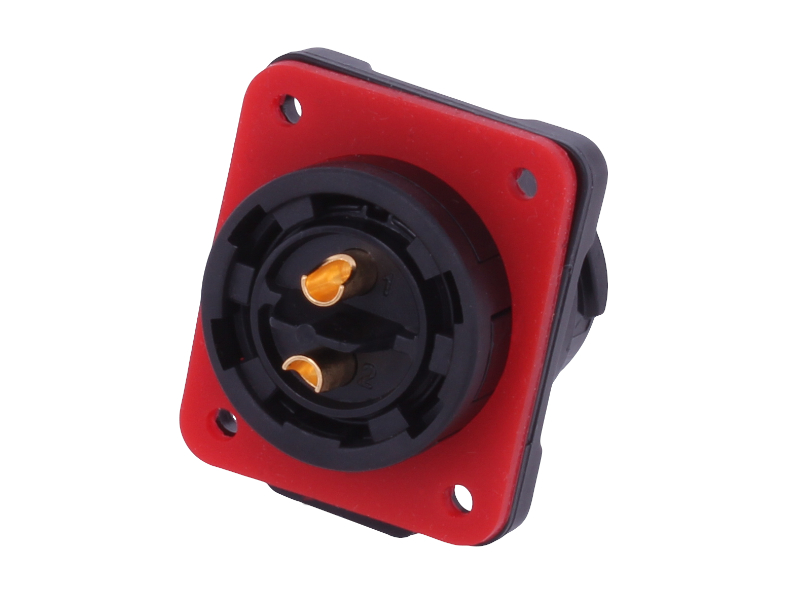 IP67 Waterproof 2-Pin Panel Mount Connector Socket | 12 Volt Planet