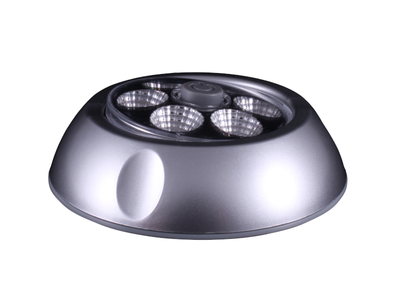 Push Button LED Ceiling Light - Matt Silver | 12 Volt Planet