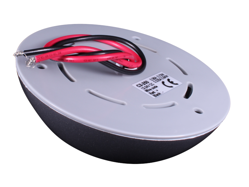 Push Button LED Ceiling Light - Matt Silver | 12 Volt Planet