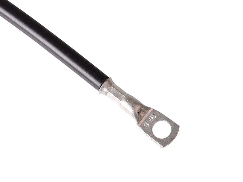 AMC Black 16mm2 PVC Battery Lead With 8mm Terminals | 12 Volt Planet