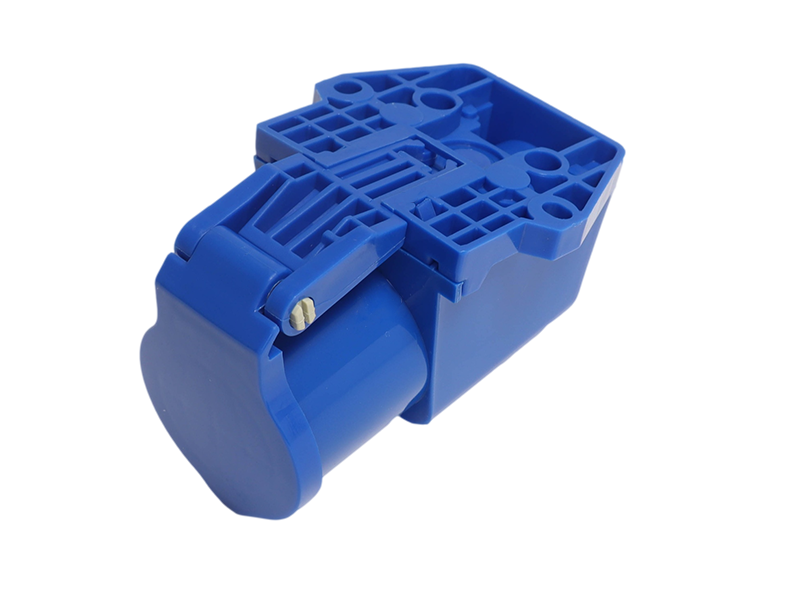 240V Mains Hook-Up Surface Inlet Plug With Sprung Flap | 12 Volt Planet