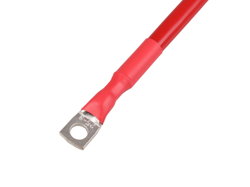 AMC Red 25mm2 PVC Battery Lead With 8mm Terminals | 12 Volt Planet
