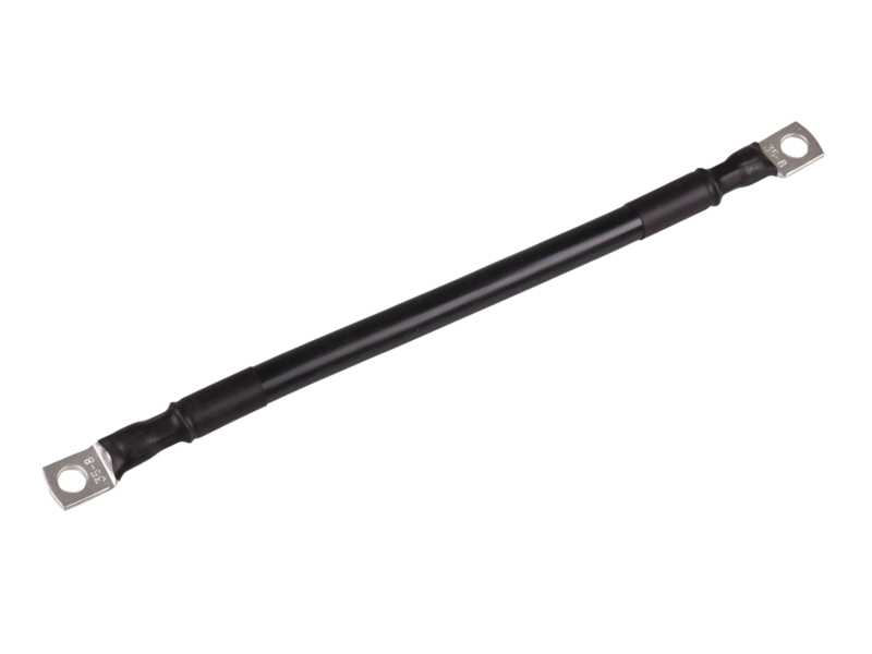 AMC Black 35mm2 PVC Battery Lead With 8mm Terminals | 12 Volt Planet