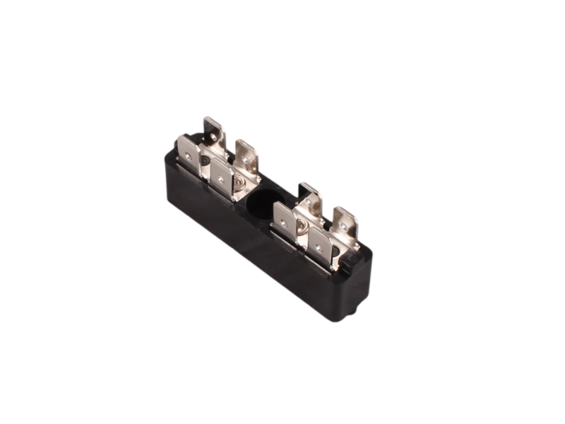 2 x 4-Way busbar with 6.3mm Blade Terminals 25A | 12 Volt Planet