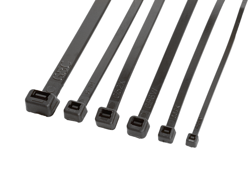 400 Piece Assorted Black Cable Tie Pack - 6 Sizes | 12 Volt Planet