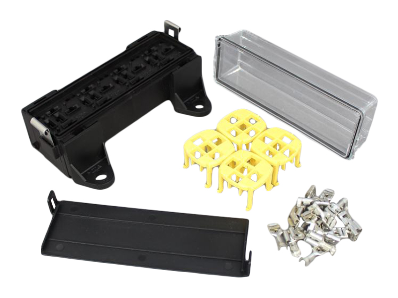 4 Way Standard Relay Box For 4/5 Terminal Relays | 12 Volt Planet