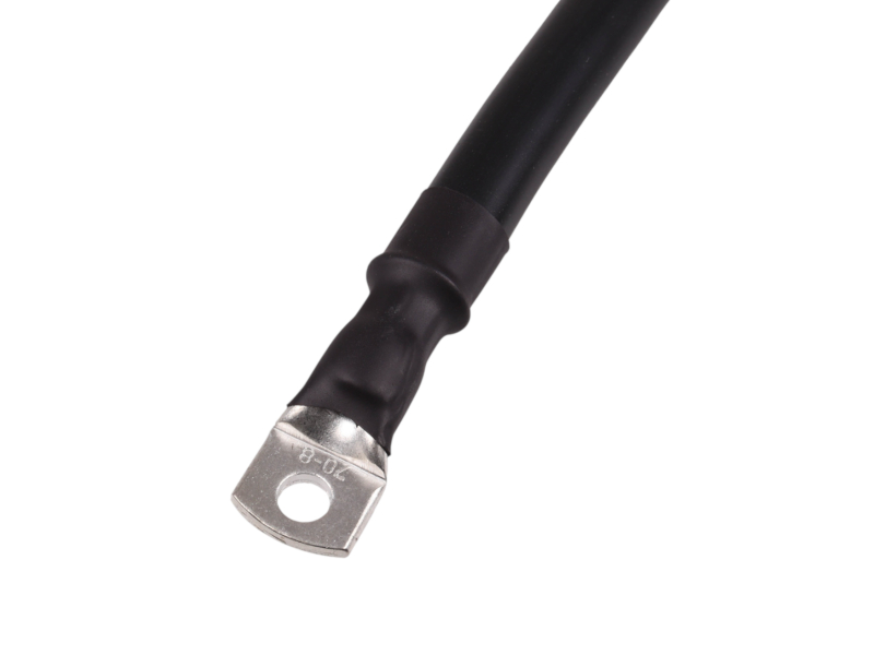 AMC Black 70mm2 PVC Battery Lead With 8mm Terminals | 12 Volt Planet