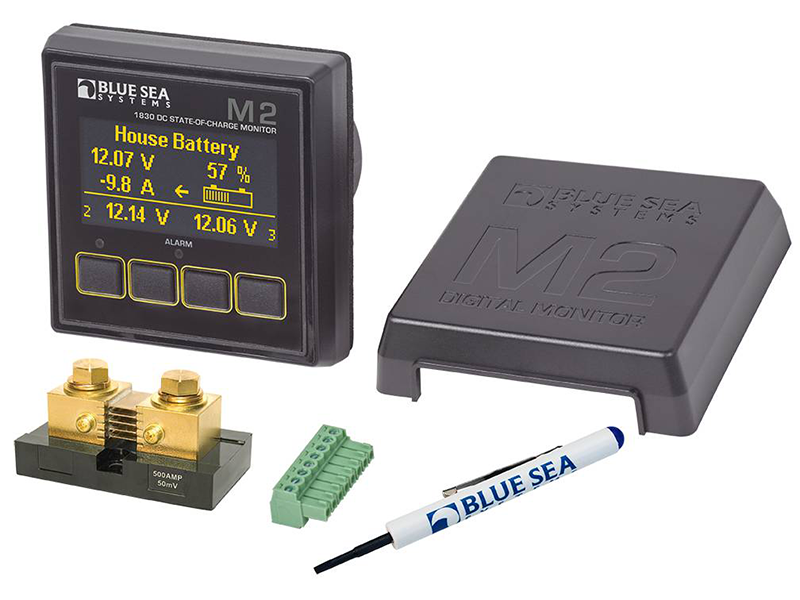 Blue Sea Systems 1830 M2 OLED Digital DC Multimeter With SoC (State of ...