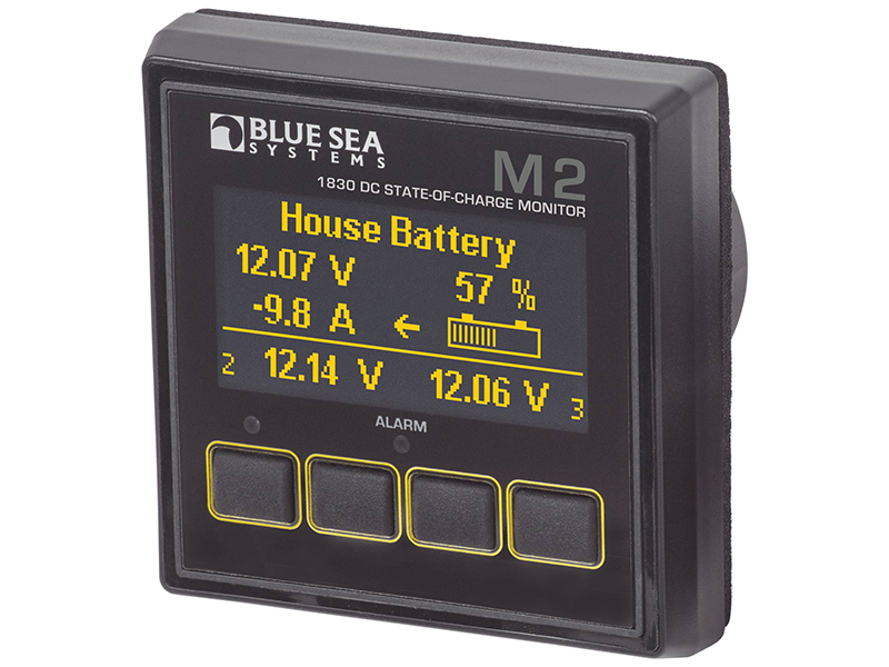 Blue Sea Systems 1830 M2 OLED Digital DC Multimeter With SoC (State of ...