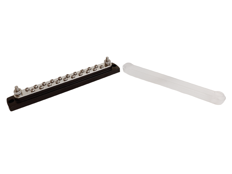 Blue Sea Systems 2312 Common 150A BusBar - 20 Gang with Cover | 12 Volt ...