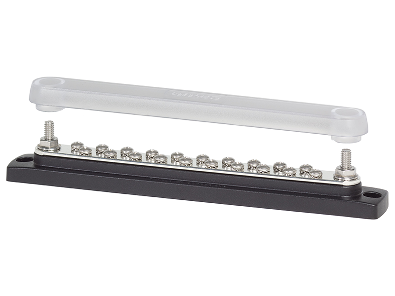 Blue Sea Systems 2312 Common 150A BusBar - 20 Gang with Cover | 12 Volt ...