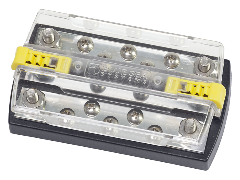 Blue Sea Systems 2723 DualBus Plus 150A BusBar - 5/16"-18 Stud 5 Gang ...