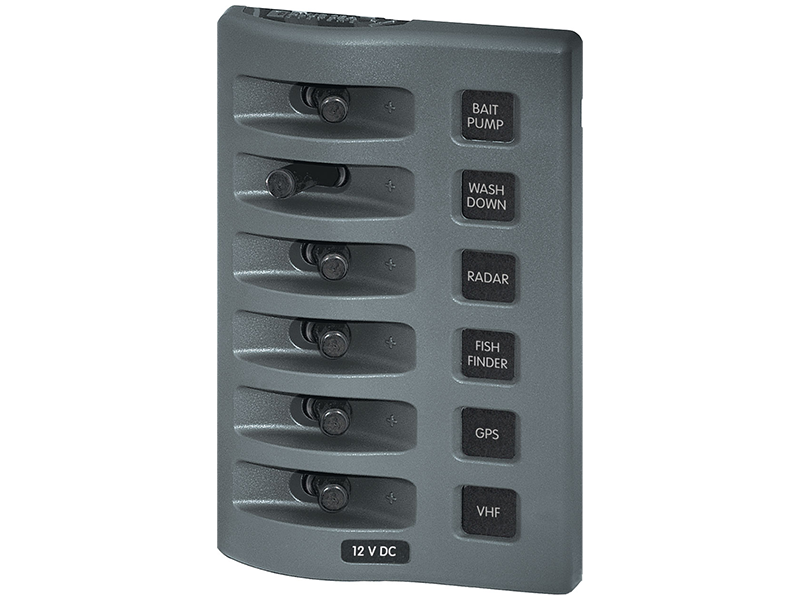 Blue Sea Systems 4307 WeatherDeck IP67 Waterproof Switch Panel - 6 Way ...