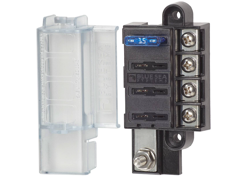 Blue Sea Systems 5045 ST Blade Compact Fuse Blocks - 4 Circuits | 12 ...