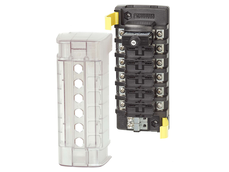 Blue Sea Systems 5050 ST CLB Circuit Breaker Block - 6 Independent ...