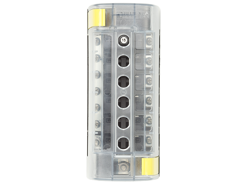 Blue Sea Systems 5052 ST CLB Circuit Breaker Block - 6 Common Circuits ...