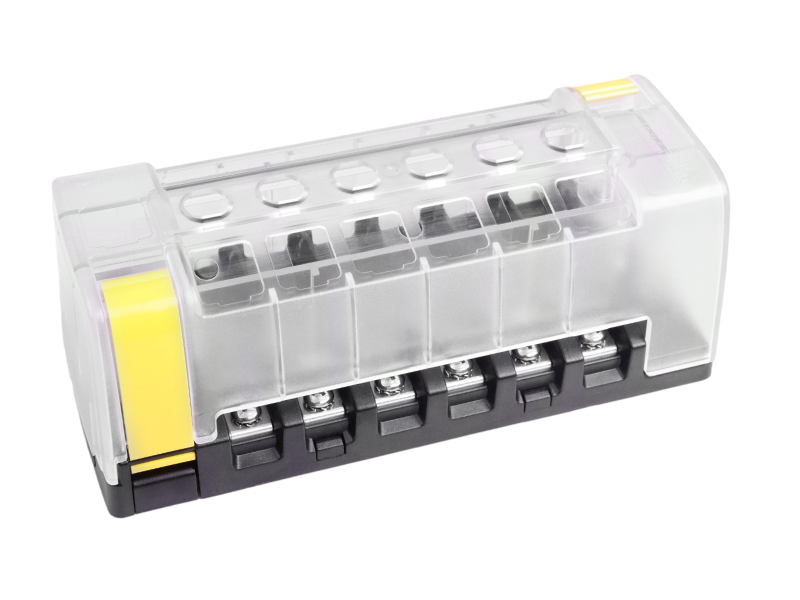 Blue Sea Systems 5052 ST CLB Circuit Breaker Block - 6 Common Circuits ...