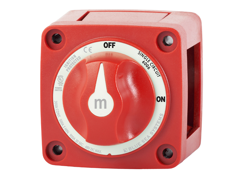 Blue Sea Systems 6006 m-Series Mini On-Off Battery Switch with Knob ...