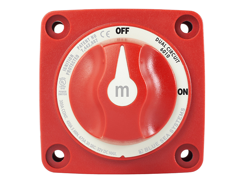 Blue Sea Systems 6010 m-Series Mini Battery Switch - Dual Circuit - ON ...