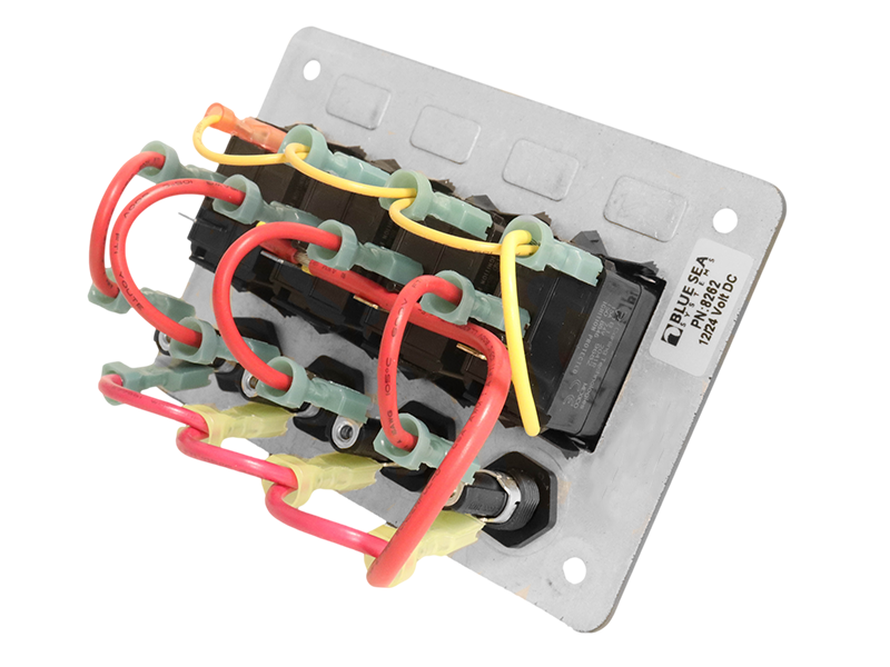 Blue Sea Systems 8262 IP66 Water-Resistant Fuse Switch Panel - 4 Way ...