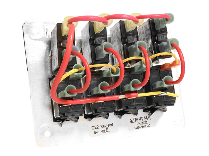 Blue Sea Systems 8372 IP66 Water-Resistant Circuit Breaker Switch Panel ...