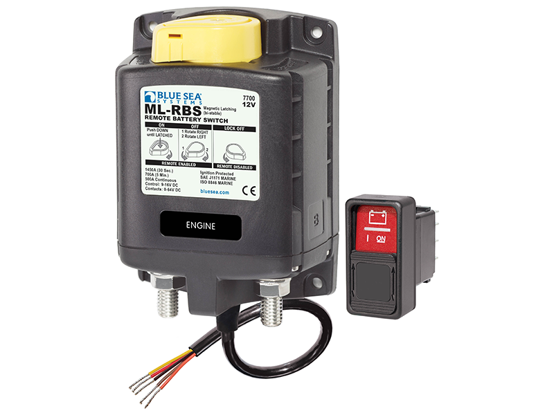 Blue Sea Systems ML-RBS 7700 Remote Battery Switch With Manual Control ...