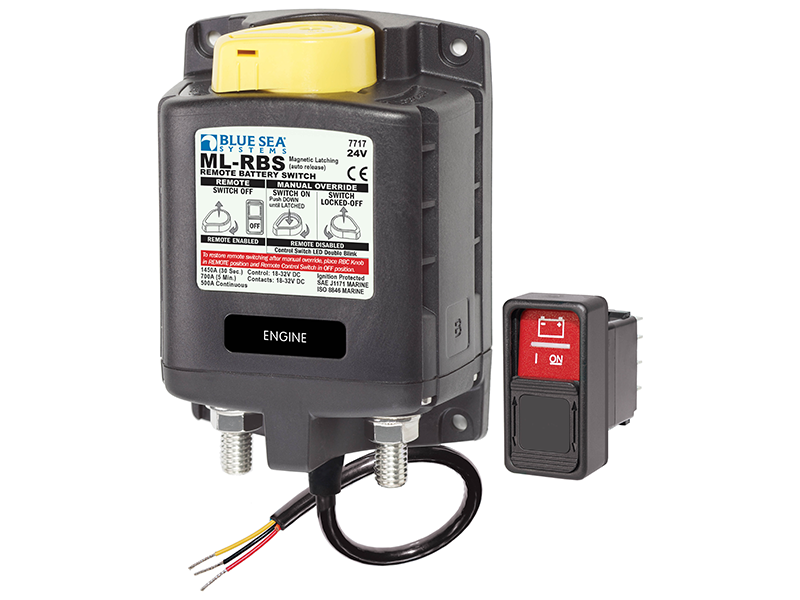 Blue Sea Systems ML-RBS 7717 Remote Battery Switch With Manual Control ...