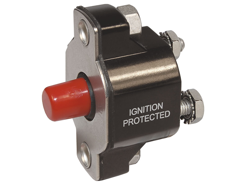 Blue Sea Systems Medium Duty Push Button Reset-Only Circuit Breakers ...