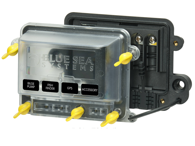Blue Sea Systems 2356100 Water-Resistant 100A Busbar With Manual Cover ...