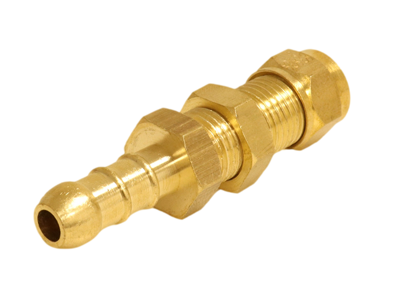 Bulkhead Fitting - 8mm LPG Gas Nozzle To 8mm (5/16") Copper Gas Pipe ...