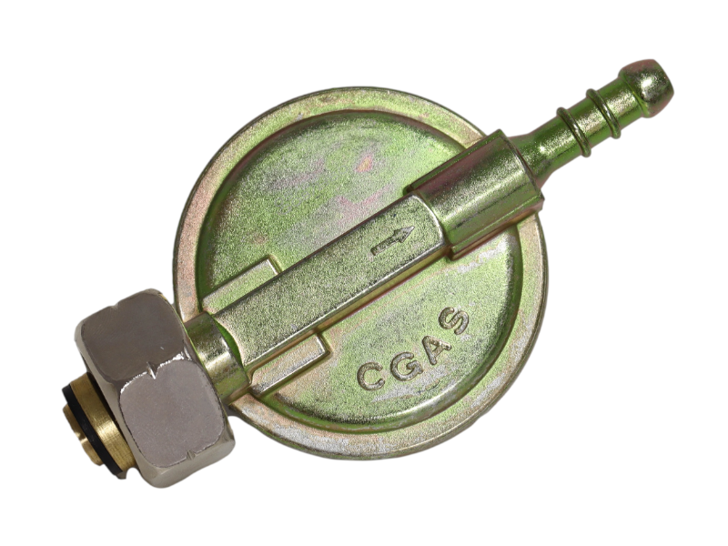 Butane Screw-On 29mbar Regulator With 8mm Hosetail | 12 Volt Planet