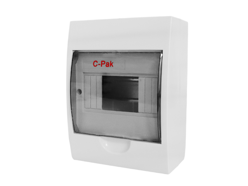 C-Pak 6-Module Unpopulated AC Mains Consumer Unit Enclosure | 12 Volt ...