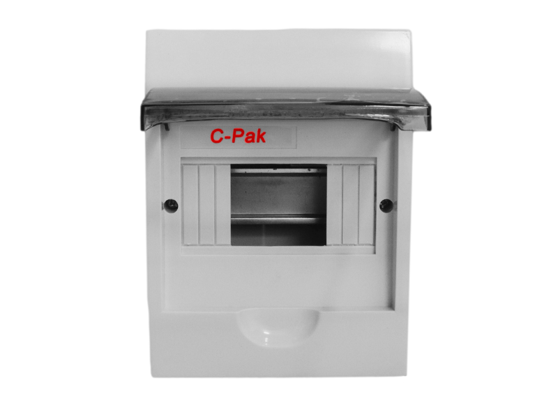 C-Pak 6-Module Unpopulated AC Mains Consumer Unit Enclosure | 12 Volt ...