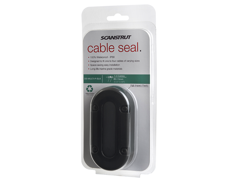 Scanstrut DS-MULTI-P-BLK Black Plastic Multi Cable Seal | 12 Volt Planet