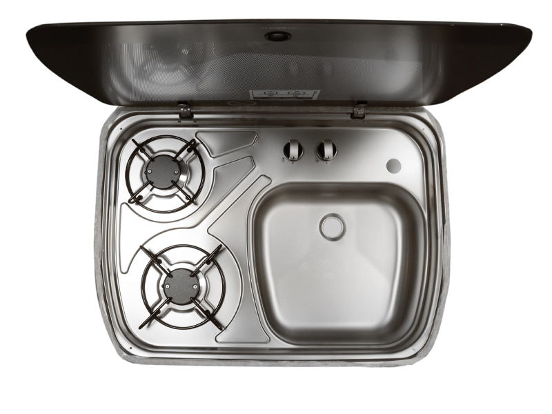 Dometic HSG 2445 Two-Burner Hob & Sink Combination Unit | 12 Volt Planet