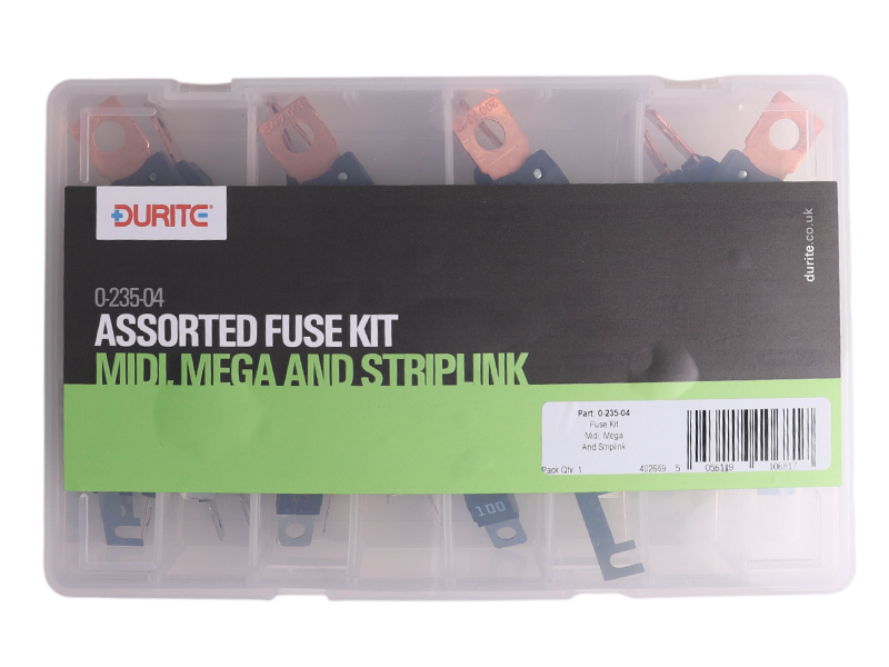 Durite 67 Piece Mega, Midi & Strip Link Fuse Assortment Kit 0-235-04 ...