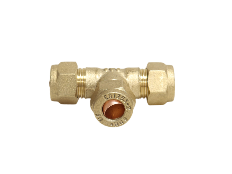Equal T Compression Fitting For 8mm Copper Gas Pipe | 12 Volt Planet