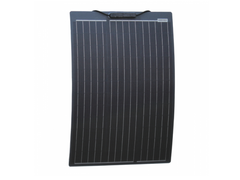 60W Monocrystalline Black Semi-Flexible Fibreglass Solar Panel | 12 ...