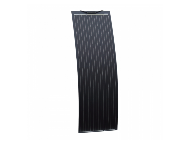 150W Monocrystalline Black Semi-Flexible Fibreglass Solar Panel ...